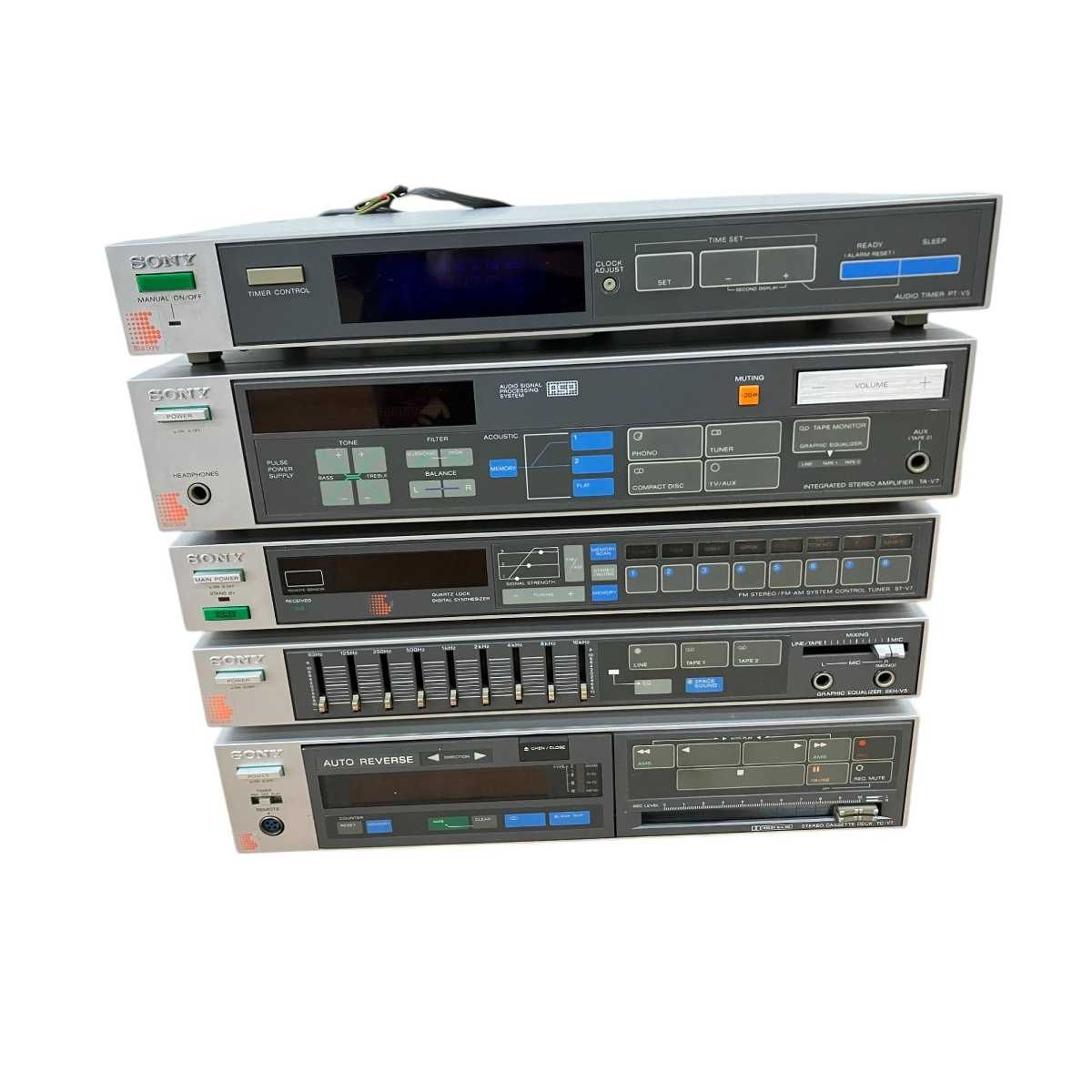 SONY システムコンポ TA-V7 / SEH-V5 / PT-V5 / ST-V7 / TC-V7 / PS-FL77 / CDP-203 ...