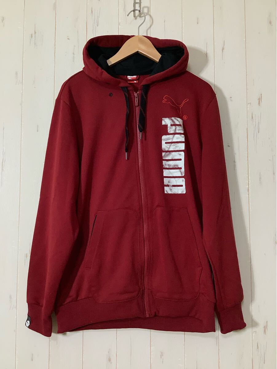ほ1547 PUMA プーマ ジップアップパーカー ジャージ O ワインレッド系 裏パイル(パーカー)｜売買されたオークション情報、yahooの商品情報をアーカイブ公開 - オークファン ...