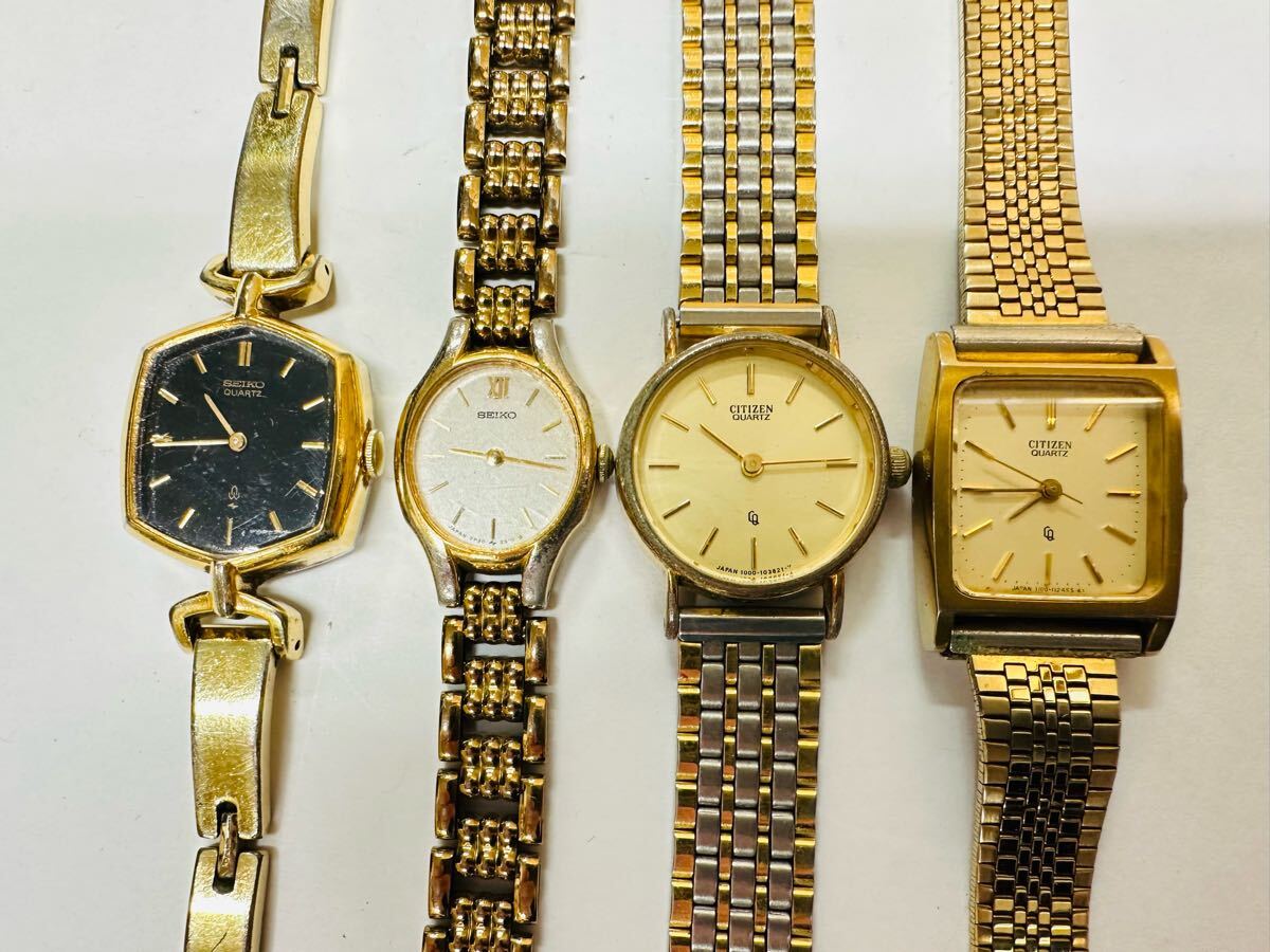 腕時計 ゴールドカラーのみ 100本セット SEIKO CITIZEN ORIENT SAMANTHA TIARA ALBA VEGA ...
