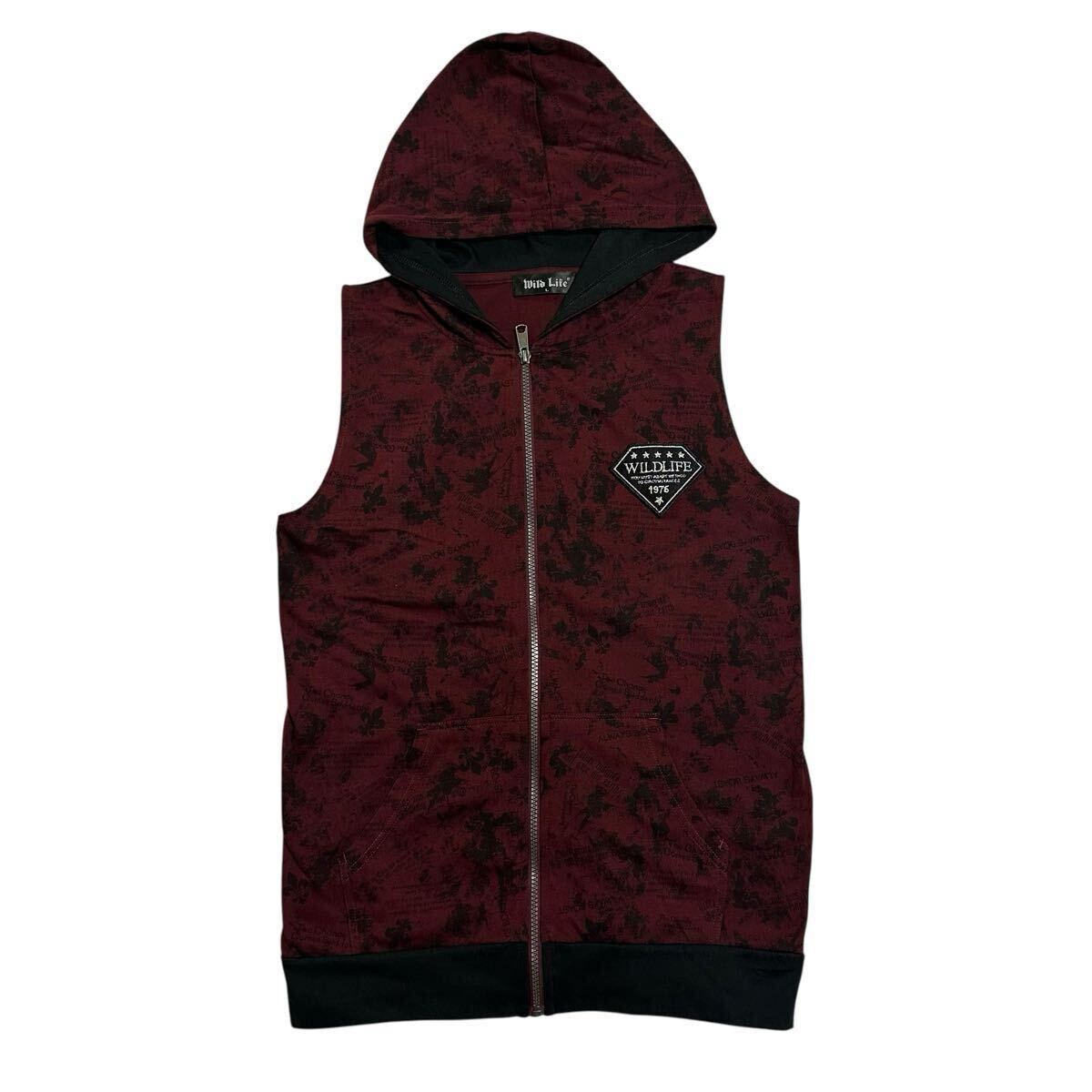 00s rare Japanese Label sleeveless hoodie Y2K goa ifsixwasnine kmrii share spirit lgb obelisk ...