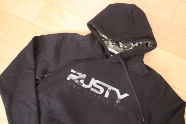 RUSTY ラスティ メンズ裏起毛プルオーバーパーカー M黒025(Mサイズ)｜売買されたオークション情報、yahooの商品情報をアーカイブ公開 - オークファン（aucfan.com）