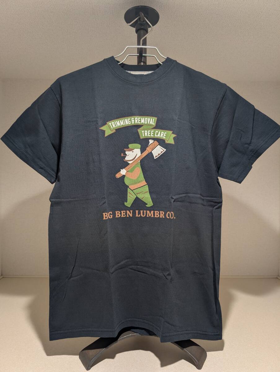 フェローズ Tシャツ ブラック系 40 L 定価4 950円 19s-pt16 BIG BEN LUMBER Pherrow's(半袖Tシャツ ...