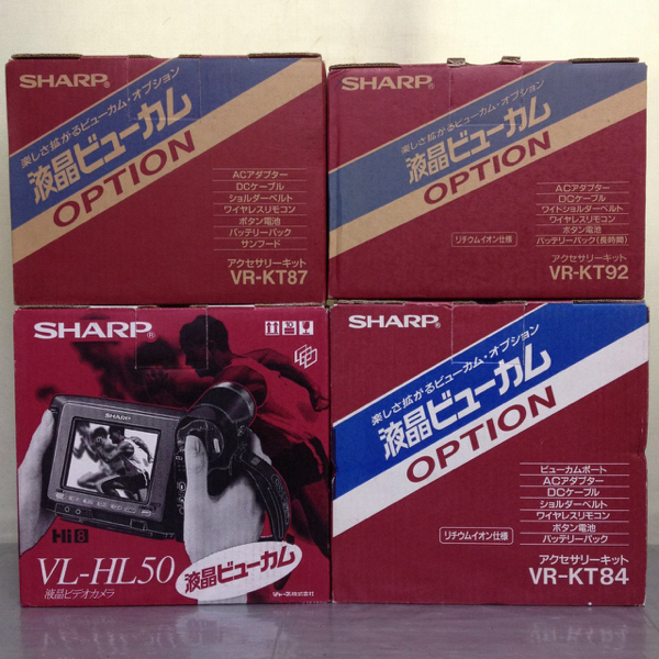 Sharp VL-HL50 VR-KT92，VR-KT84 VR-KT87，4点セット(8ミリビデオカメラ)｜売買されたオークション情報、yahooの商品情報をアーカイブ公開 - オークファン ...