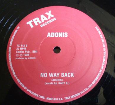 ADONIS / NO WAY BACK 永遠の名作ACID HOUSE CLASSIC 12 試聴(ハウス)｜売買されたオークション情報 ...