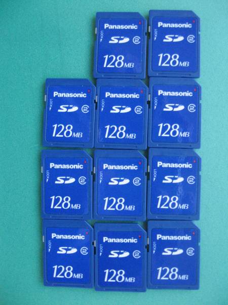 Panasonic SD Card 128MB 11 枚1SET Format OK(128MB)｜売買されたオークション情報、yahooの ...