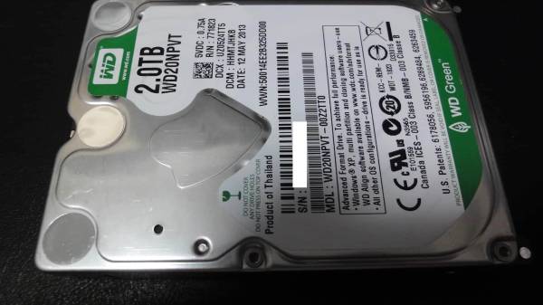 WESTERN DIGITAL WD20NPVT 2TB 2.5インチ SATA 品(500GB～)｜売買されたオークション情報、yahooの ...