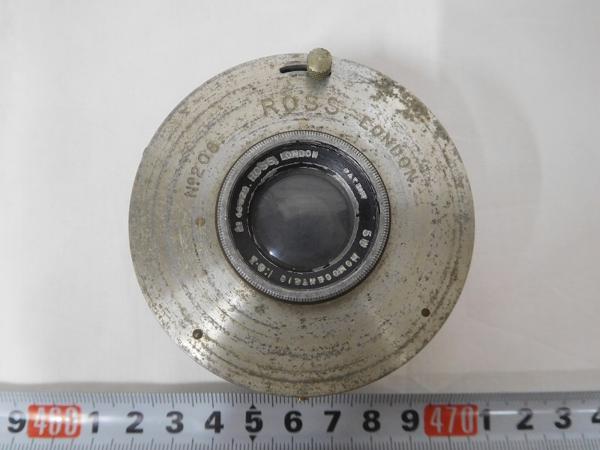 B04912 ROSS LONDON No.208 5IN HOMOCENTRIC 1:6.3 レンズ レトロ シャッター(大判、中判カメラ用 ...