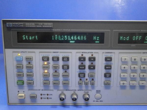HP 8643A SYNTHESIZED SIGNAL GENERATOR 0.26-1030MHz(その他)｜売買されたオークション情報 ...