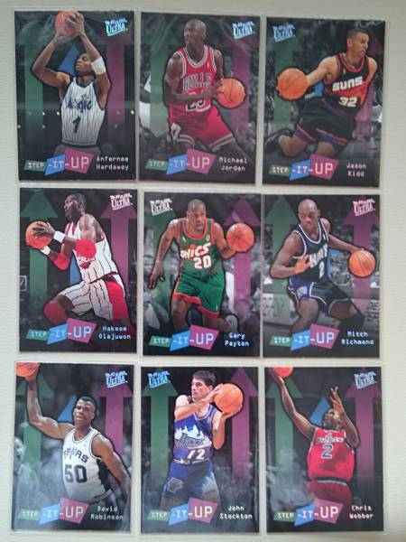 NBA 96-97 Ultra Step-It-Up COMPLETE 10枚セット MICHAEL JORDAN/ANFERNEE ...