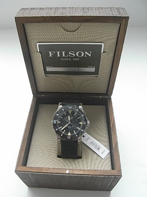 フィルソン Filson Dutch Harbor Watch 43mm Black/Black SHINOLA 日本未発売 時計 シャイ ...