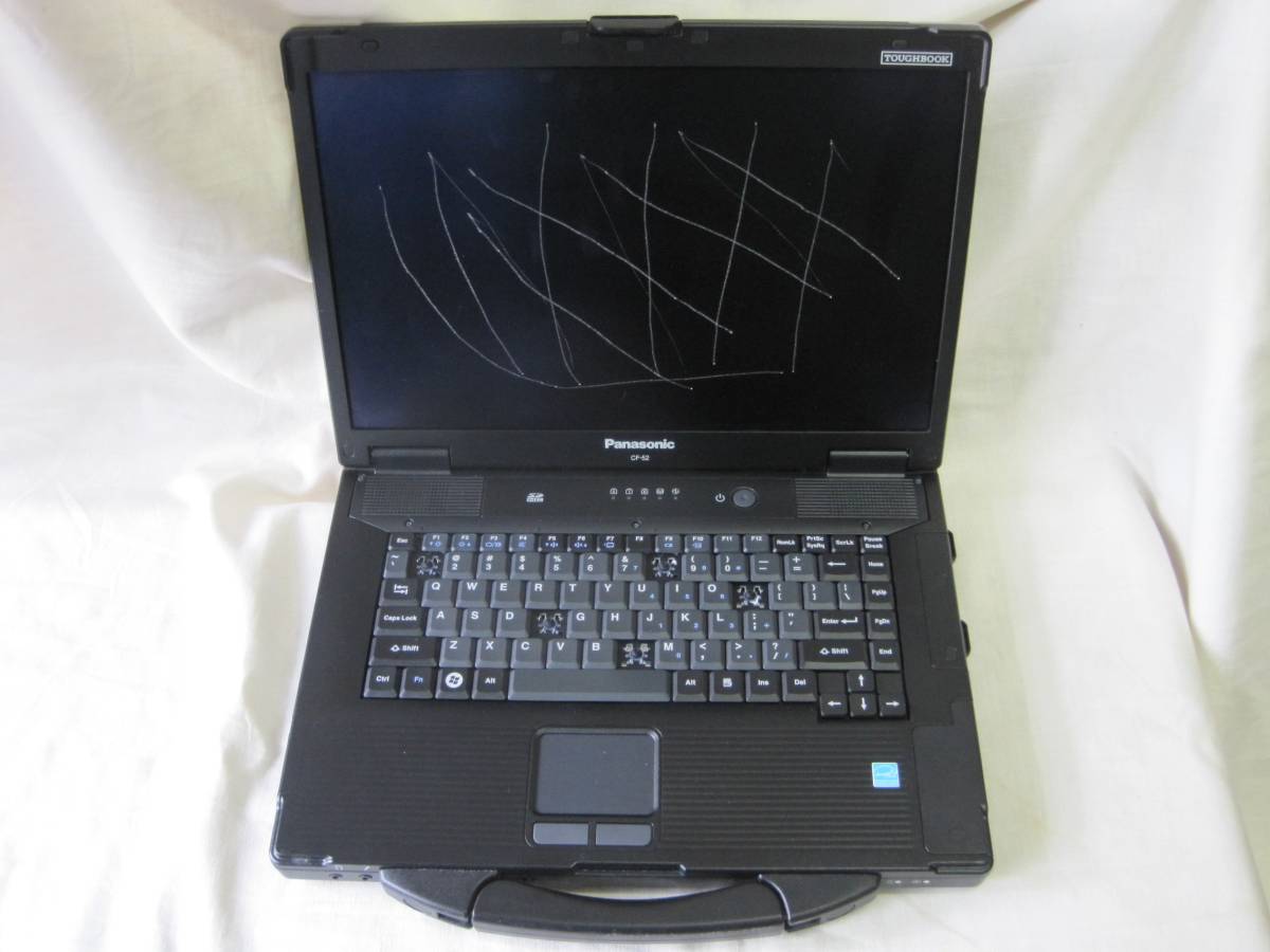 ジャンク品／Panasonic／Toughbook CF-52／パナソニック／CF-52MK3MVT1H／液晶割れあり／⑩(14インチ以上 ...
