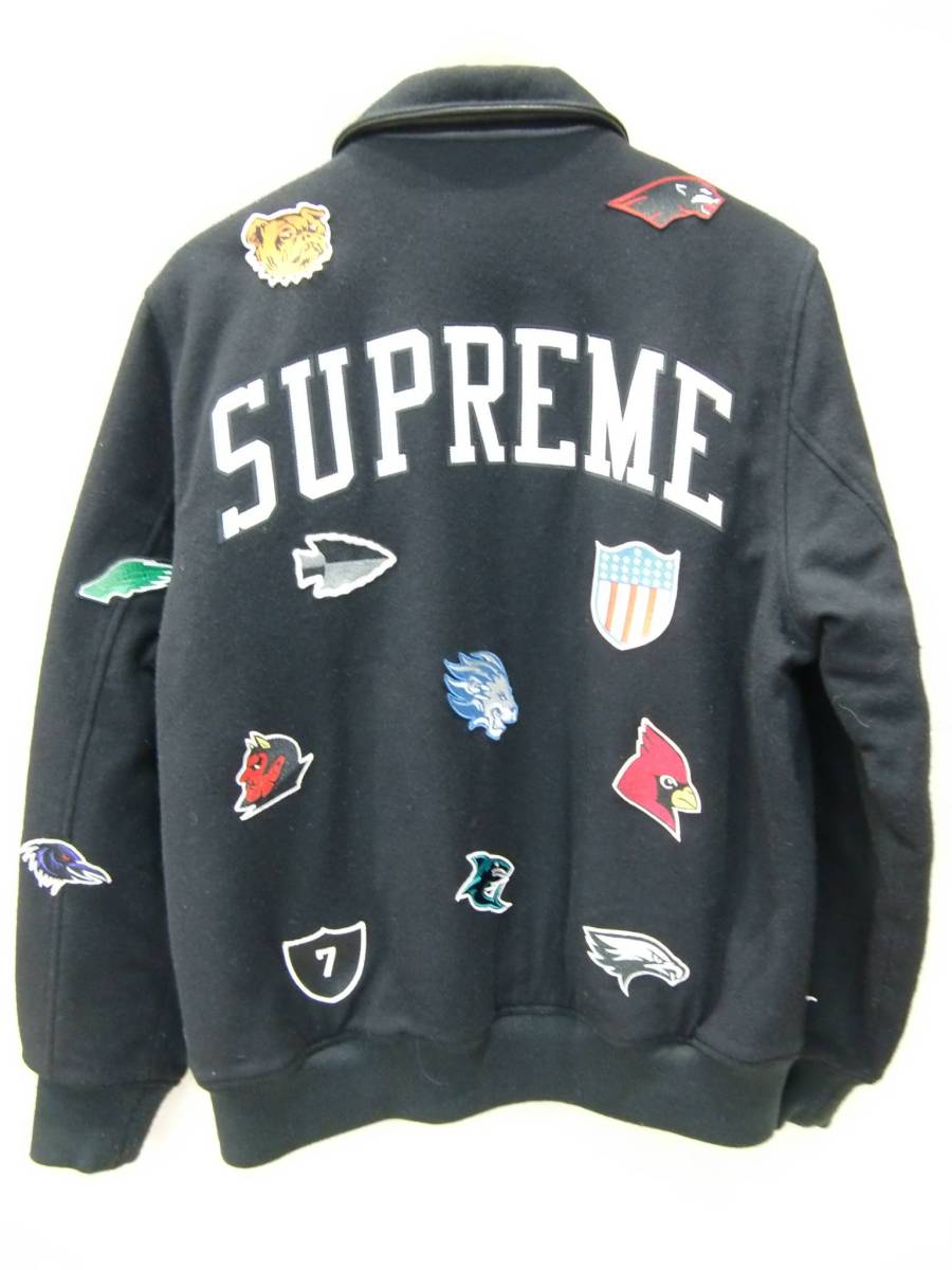 BB19-87 14AW SUPREME Franchise Varsity Jacket M ワッペン スタジャン(ジャンパー、ブルゾン ...