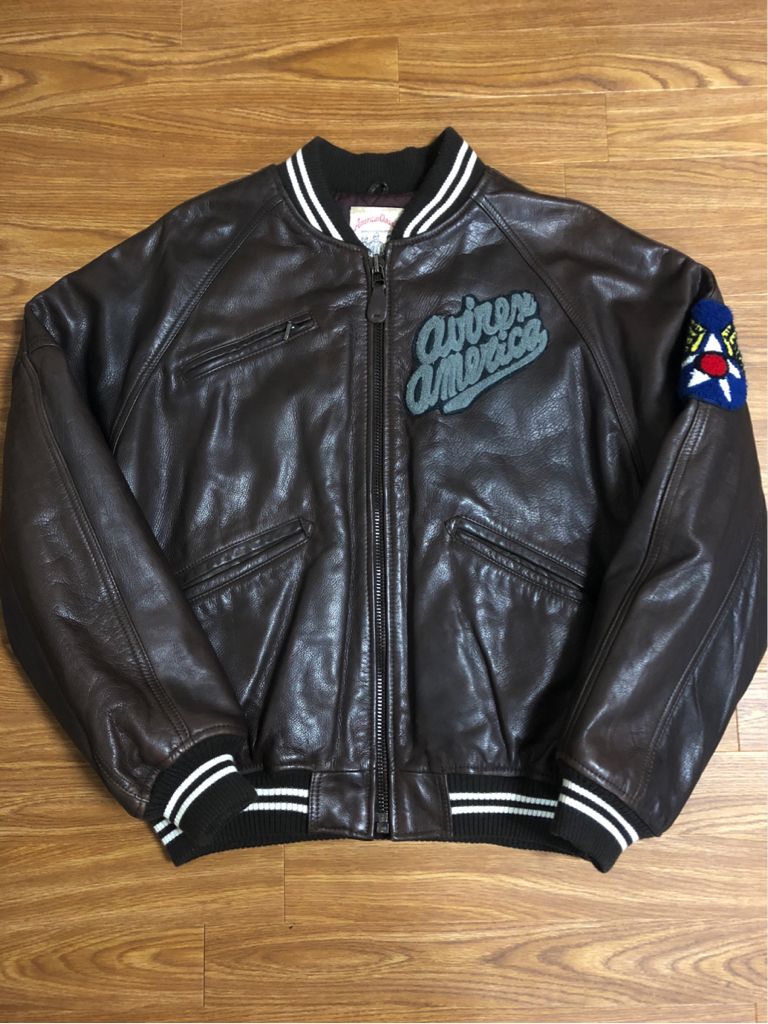 激レア AVIREX アヴィレックス 本革 オールレザー ジャケット ブルゾン Msize 豪華ワッペン(その他)｜売買されたオークション情報、yahooの商品情報をアーカイブ公開 ...