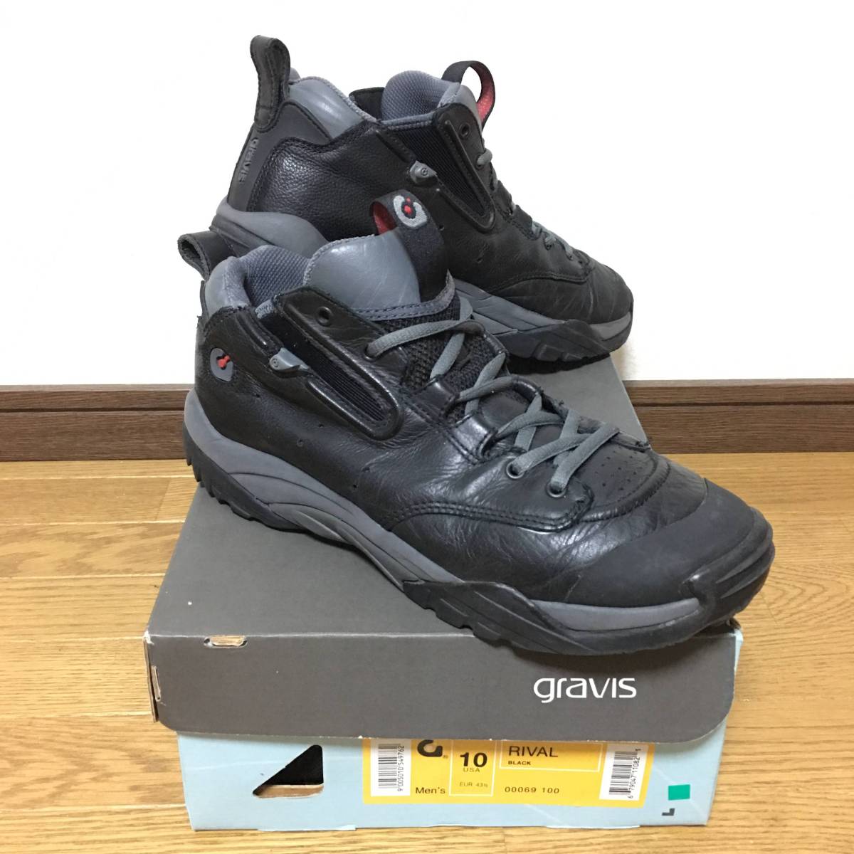 箱付 00年製 GRAVIS RIVAL BLACK 280cm US10 グラビス ライバル 藤原ヒロシ VISVIM(28.0cm)｜売買 ...