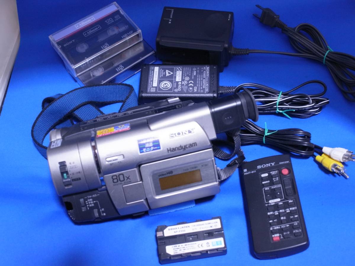 SONY Handycam video Hi8 CCD-TRV80 ビデオカメラ(8ミリビデオカメラ)｜売買されたオークション情報、yahoo ...