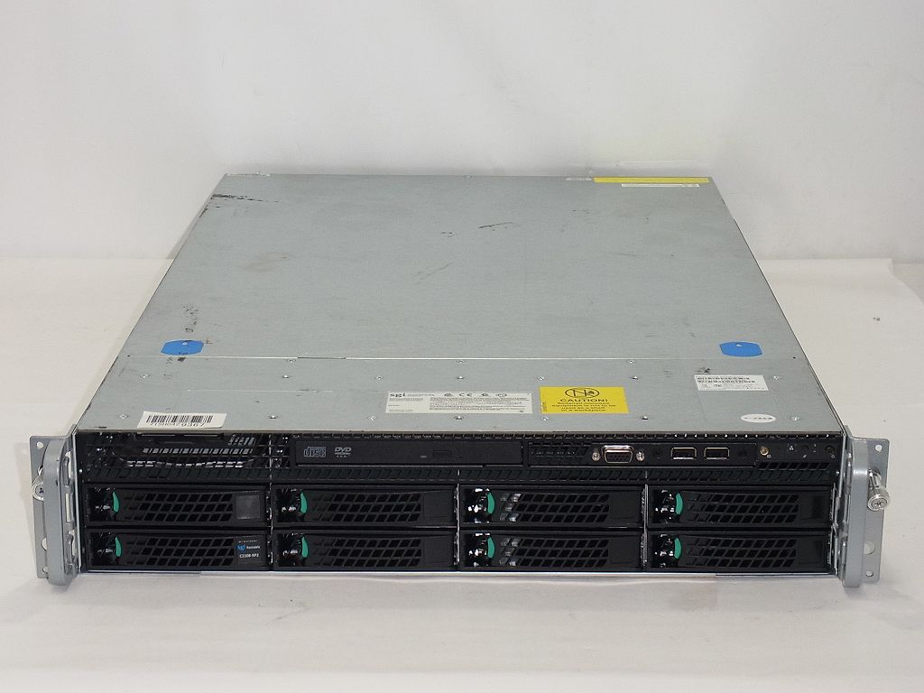 1円 SGI C2108-RP2/CMN2108-R2308 Xeon E5 2670×2 2.6GHz/256GB/SAS300GB×2 ...