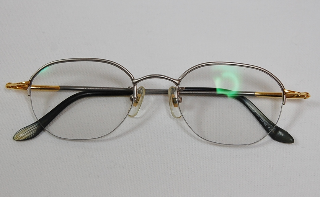 sei pjue duo セイピュアデュオ 眼鏡 K18 750(ナイロール、ハーフリム)｜売買されたオークション情報、yahooの商品情報をアーカイブ公開 - オークファン（aucfan.com）