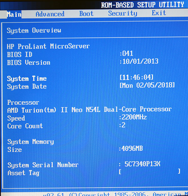 J HP ProLiant Micro Server HSTNS-5151 AMDTurionII Neo N54L HDD2TB×2 ...