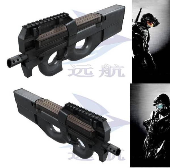 模型 ペーパークラフト 高級防水紙 FN P90 短機関銃(ペーパークラフト)｜売買されたオークション情報、yahooの商品情報をアーカイブ ...