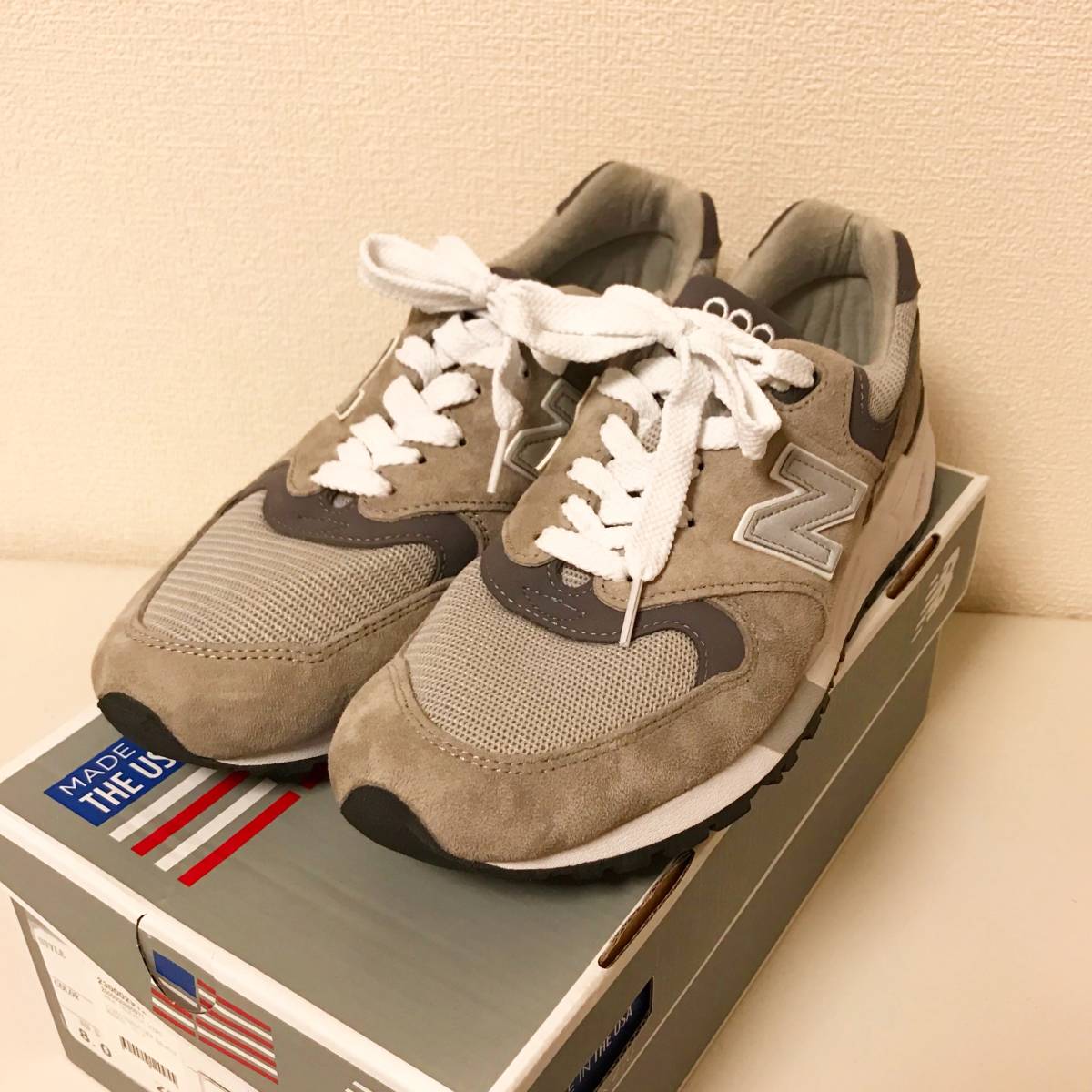 NEW BALANCE ニューバランス M999 CGL GREY グレー MADE IN USA スニーカー メンズ US8サイズ 26 ...
