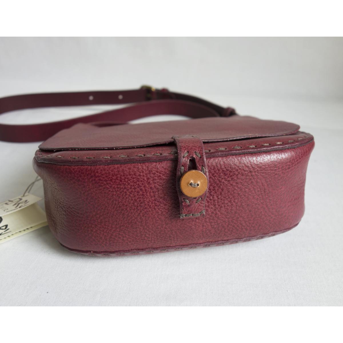 ほぼ HENRY CUIR CRAVACHE ショルダーバッグ レザー アンリークイール ボルドー 618040(牛革)｜売買された ...