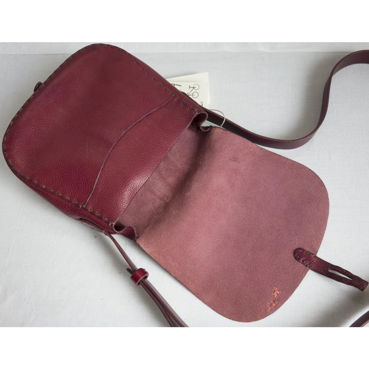 ほぼ HENRY CUIR CRAVACHE ショルダーバッグ レザー アンリークイール ボルドー 618040(牛革)｜売買された ...