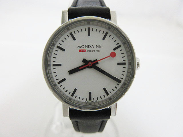 R237 モンディーン クォーツ レディース 腕時計 MONDAINE SBB CFF FFS スイス国鉄 SSxレザー(その他)｜売買された ...
