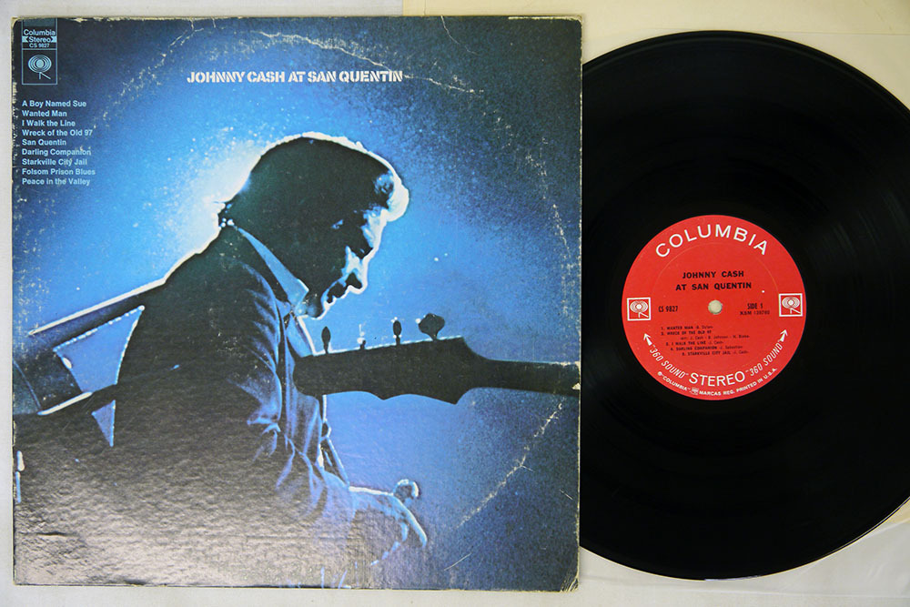 米 JOHNNY CASH/AT SAN QUENTIN/COLUMBIA CS 9827(フォーク & カントリー)｜売買されたオークション ...