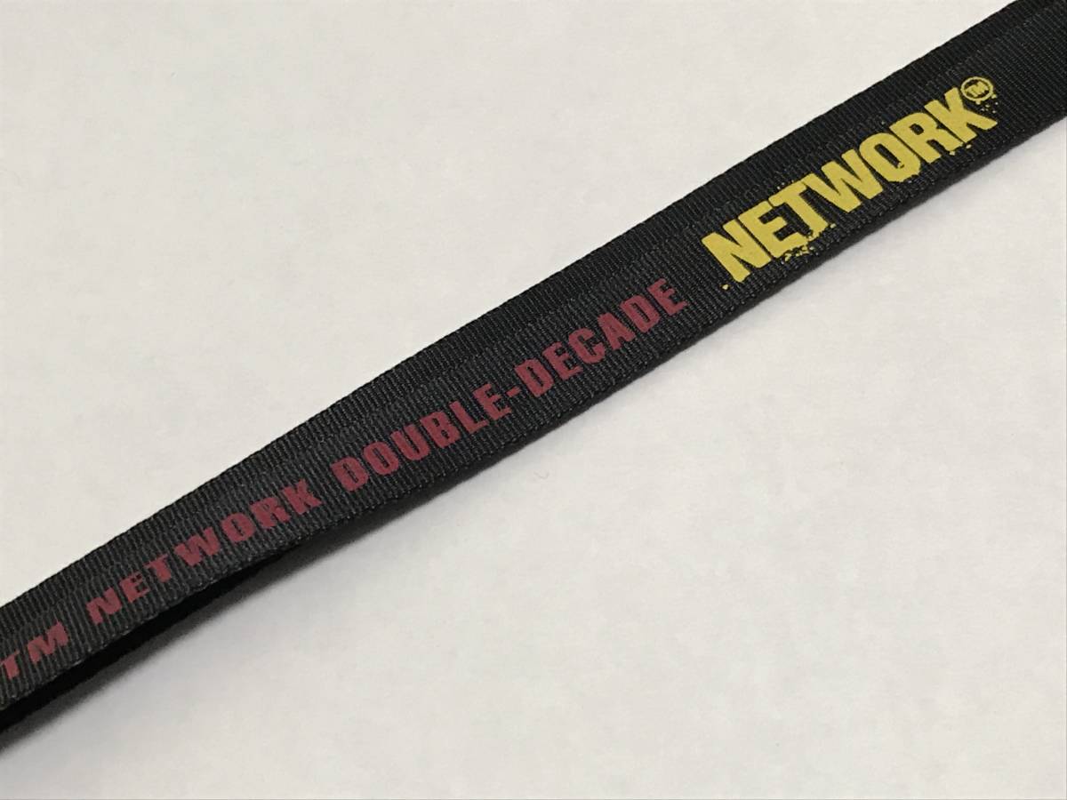 TM NETWORK ネックストラップ DOUBLE-DECADE NETWORK 20周年記念ライブツアーグッズ 小室哲哉/木根尚登/宇都宮 ...
