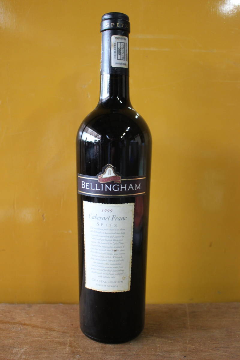 新 の-908 カベルネ フラン スピッツ 750ml 1999年 ベリンガム社製 南アフリカ産 果実酒 高さ23cm 底径7.5cm 重さ1.47kg(赤)｜売買されたオークション情報 ...