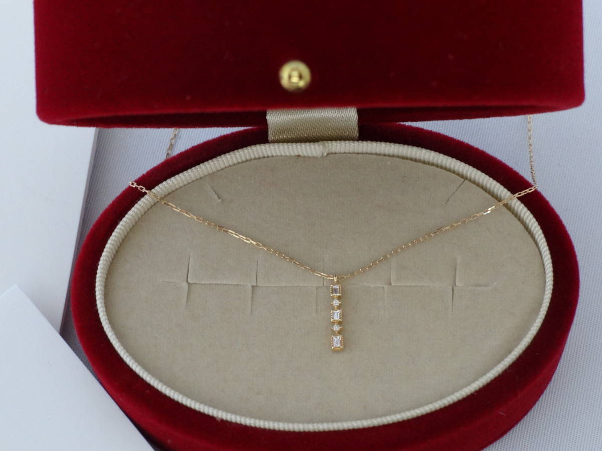 agete バケット ダイヤ ネックレス K10 YG アガット(ネックレス、ペンダント、チョーカー)｜売買されたオークション情報、yahooの商品情報をアーカイブ公開 - オークファン ...