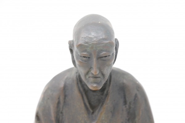 時代 銅製 良寛像 座像 坐像 高さ約18cm 重さ約1405g C8202(その他)｜売買されたオークション情報、yahooの商品情報をアーカイブ公開 - オークファン（aucfan.com）