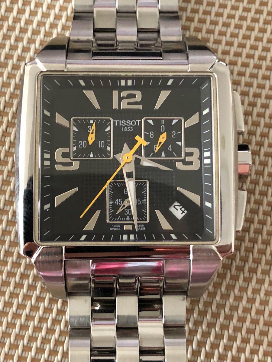 TISSOT ティソ クアドラト メンズ腕時計 T005.517A 電池(ティソ)｜売買されたオークション情報、yahooの商品情報を ...
