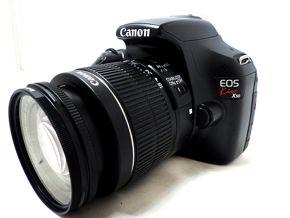 18-3056 Canon EOS Kiss X50 EFS 18-55mm レンズセット キャノン イオス キッス デジタル一眼レフ ...