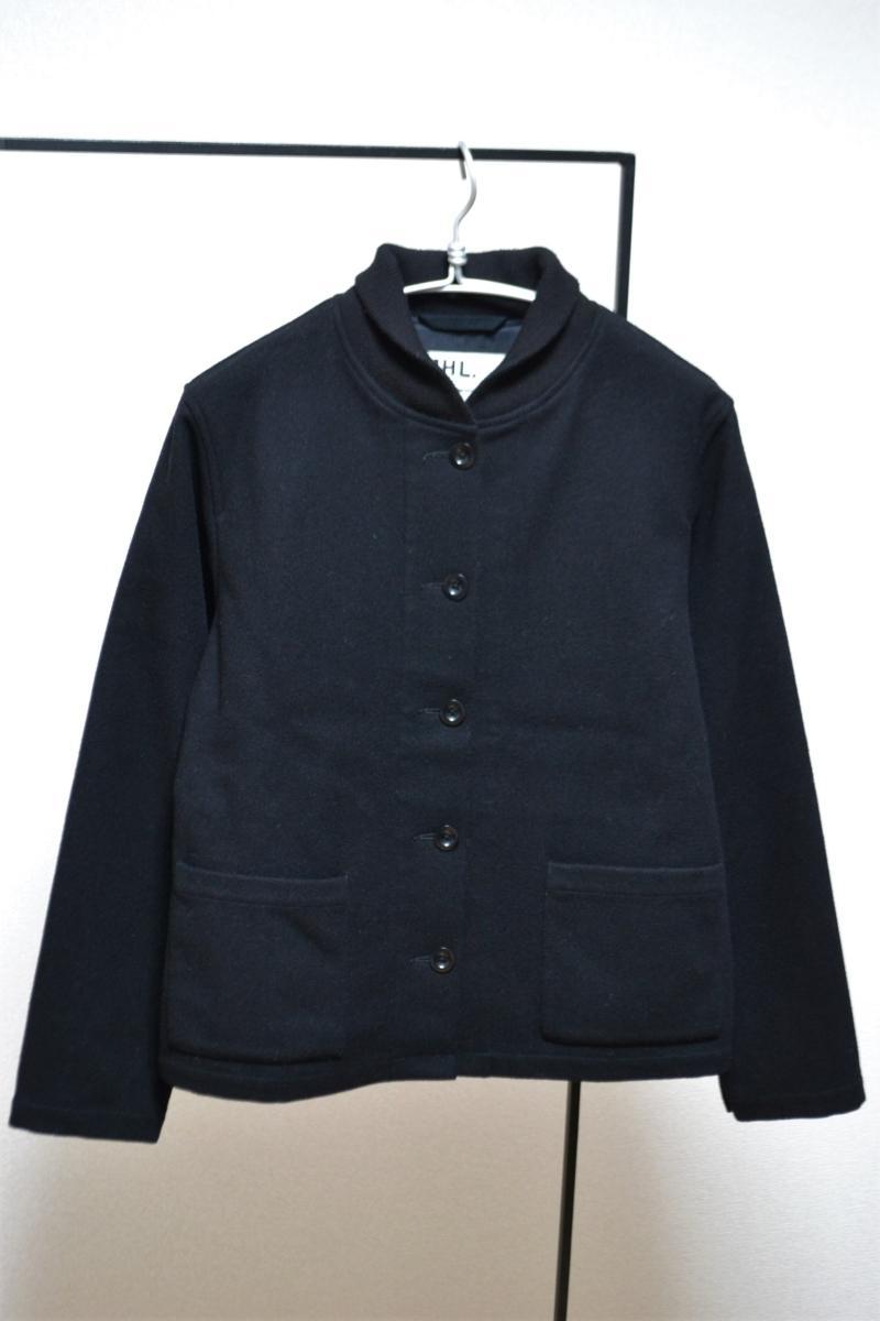 MHL. /2015AW/ Black melton wool Field Jacket ブラックメルトン ウールフィールドジャケット/2 ...