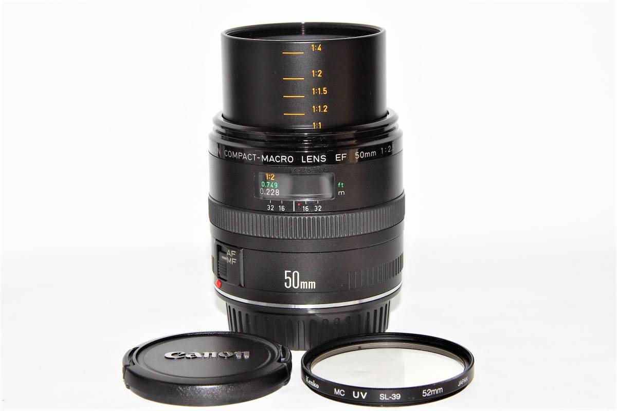 極上品 Canon キャノン COMPACT-MACRO LENS EF 50mm F2.5(キヤノン)｜売買されたオークション情報 ...
