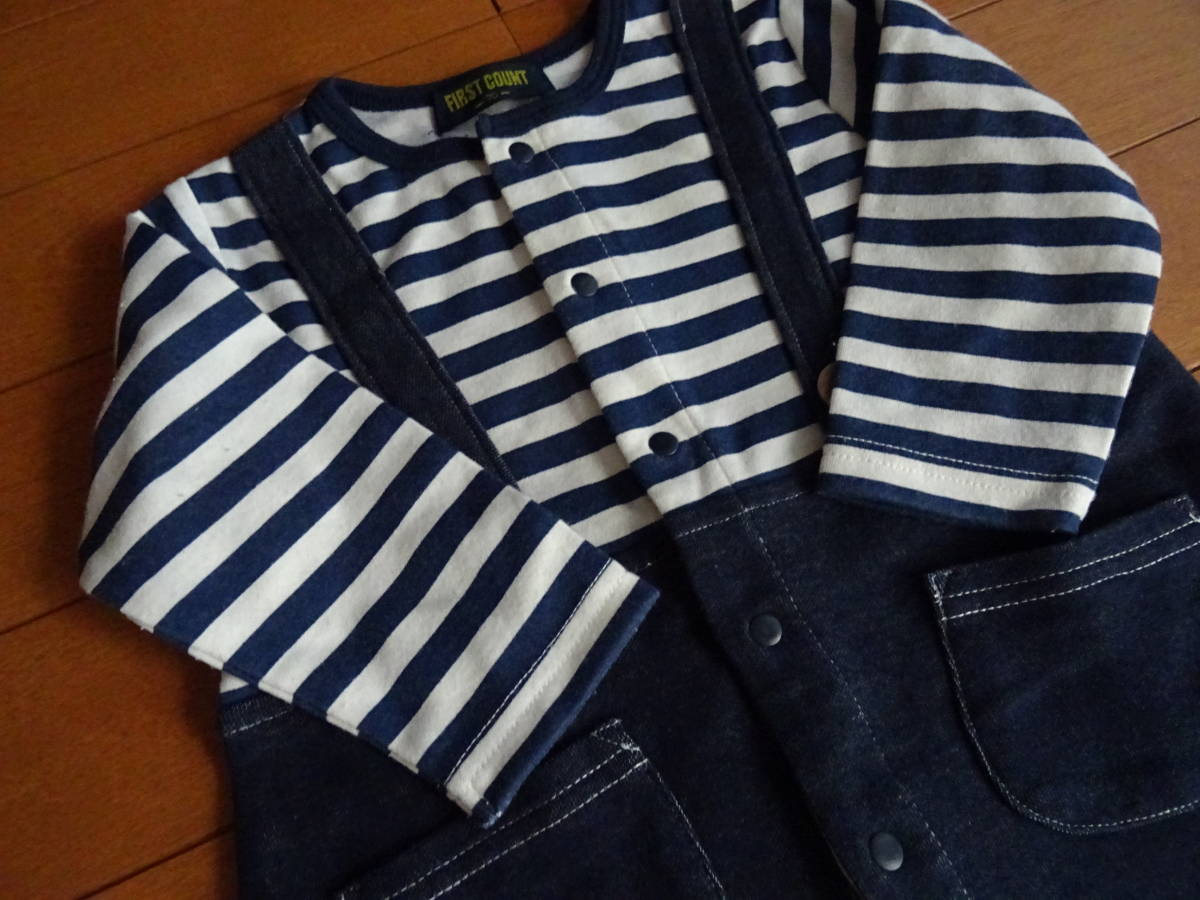 使用感無 しシミ汚れ無し 70㎝ 重ね着風 長袖 カバーオール 男の子 紺系 格好いい 上品 送185円 ボーダー(70（65～74cm）)｜売買されたオークション情報、yahooの商品情報を ...