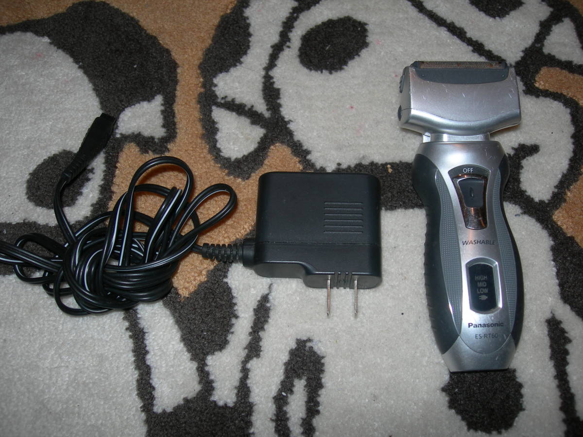 パナソニック ウォッシャブルシェーバー：ES-RT60 稼動品 充電器付 Highランプ点灯 全国レターパック510円発送可能(パナソニック、ナショナル)｜売買されたオークション情報 ...