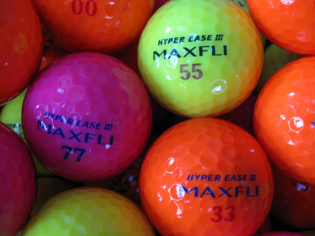 マックスフライ MAXFLI HYPER EASEⅢ カラー3色30個 ロストボール 安心の上品質(30個～)｜売買されたオークション情報、yahooの商品情報をアーカイブ公開 ...