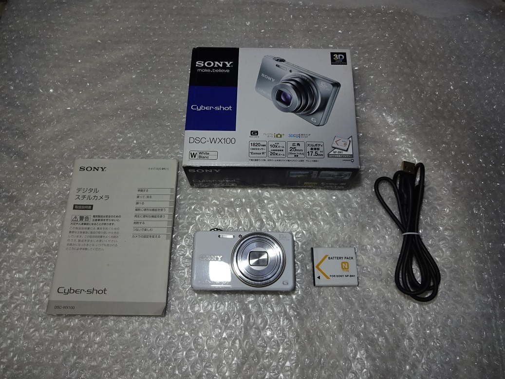 SONY ソニー Cyber-shot DSC-WX100 光学10倍ズーム ホワイト(ソニー)｜売買されたオークション情報、yahooの商品 ...