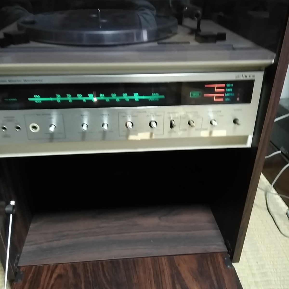 VICTOR SSL-F999 アンティーク 4チャンネル ステレオ レシーバー レコード チューナー ジャンク 部品取り 電源OK(システム ...