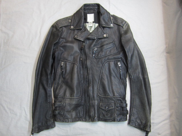 DIESEL RISING SUN ディーゼル 羊革 加工 レザーライダース 黒 S(ジャンパー、ブルゾン)｜売買されたオークション情報 ...