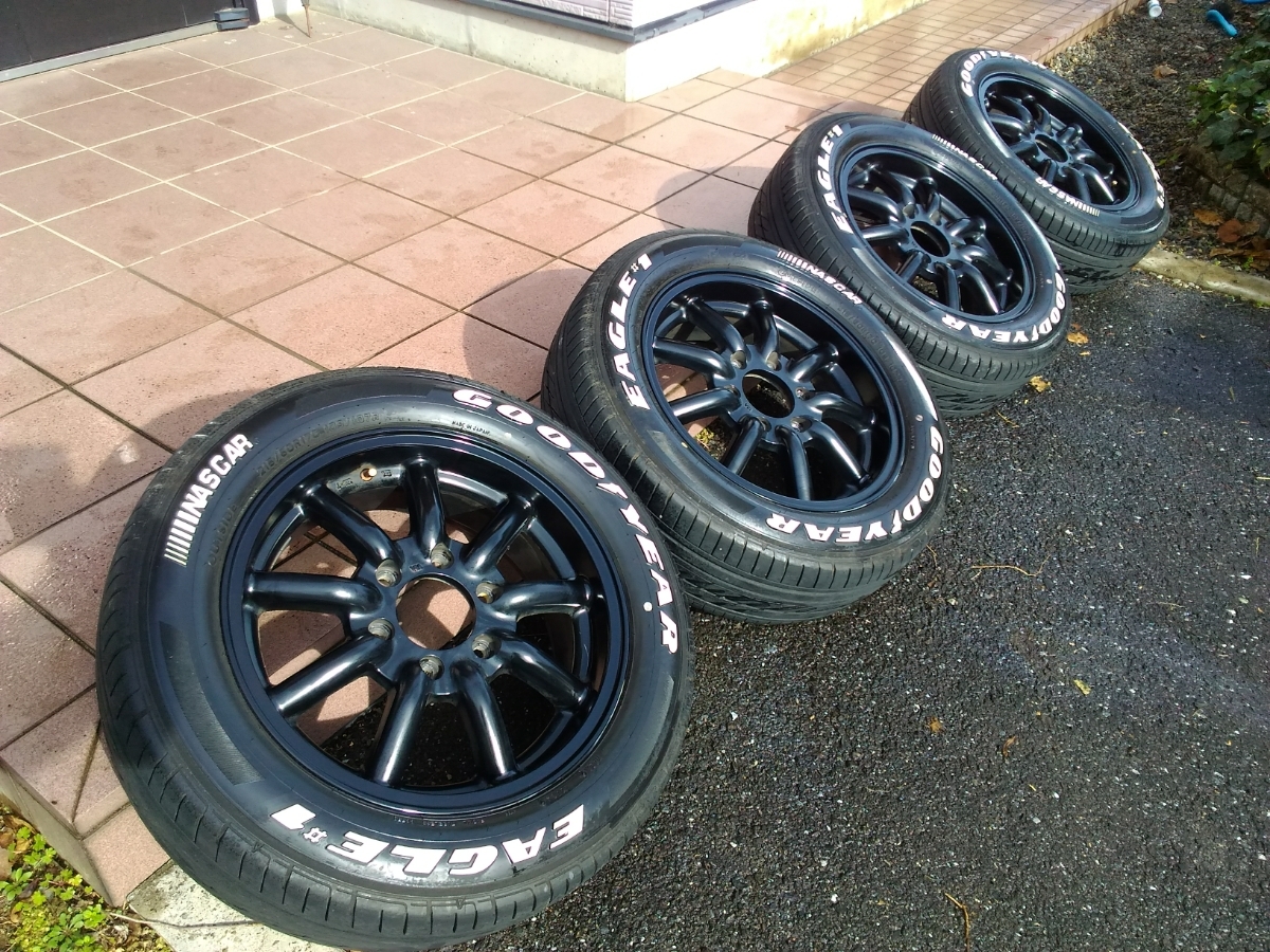 200系ハイエース用 ファブレス ヴァローネMC-9 17インチ 6.5j グッドイヤー ナスカーホワイトレター 215-60-17 5分山程度(ラジアルタイヤ)｜売買されたオークション情報 ...