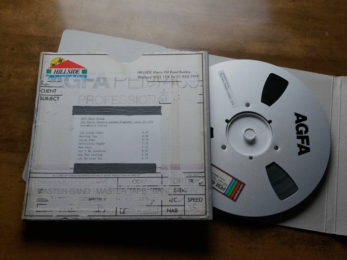 Tape型番不明 2TR38cm Agfa Metal Reel with 1/4”×3600ft Audio Tape Used 10号 ...