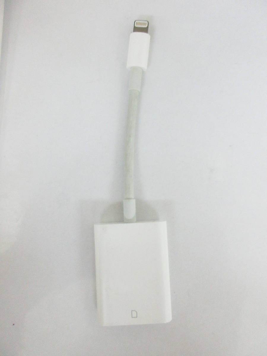 Z2768 SDカードカメラリーダー Apple Lightning A1595 アップル 純正 ライニングジャック SDカードリーダー(USBタイプ)｜売買されたオークション情報、yahoo ...