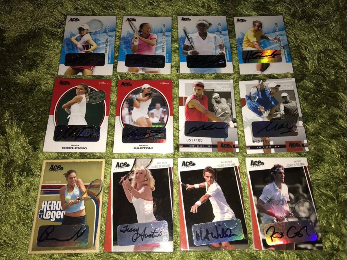 Ace Authentic Autograph 直筆サインカード12枚セット＋おまけ Anastasia Myskina Marion ...