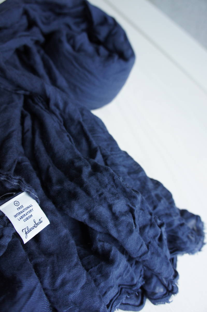 visvim EPOCH STOLE NAVY FALIERO SARTI KERCHIEF ICT KOFU INDIGO IRIS ビズビム ALBACORE BANDANA 22L ...