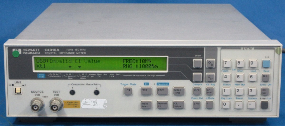 HP/Agilent E4915A Crystal Impedance Meter 1MHz-180MHz 未検査品(その他)｜売買された ...