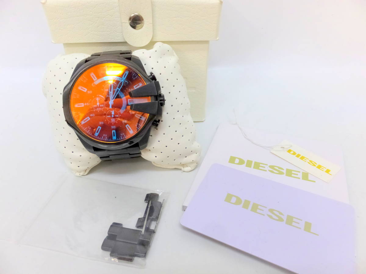 1円 ディーゼル DIESEL 腕時計 DZ-4318 メガチーフ MEGA CHIEF 現状稼働品 クォーツ(男性用)｜売買された ...