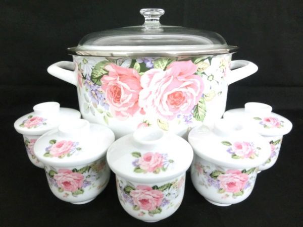 1円 EJIRY エジリー 蒸し兼用鍋セット さな 蒸し碗 5客付き ホーロー製(両手鍋)｜売買されたオークション情報、yahooの商品情報を ...